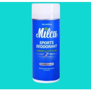 MILCU Sports Deodorant Underarm & Foot Powder 80g | Shopee Philippines