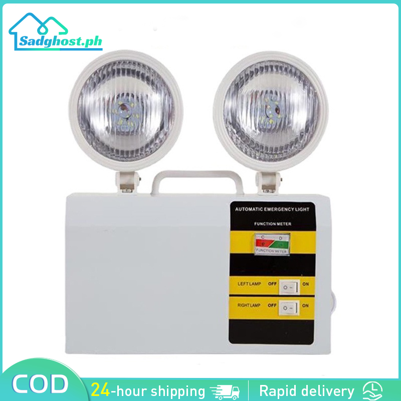 Emergency Light Fire Emergency Light Rechargeable Double LED Automatic ...