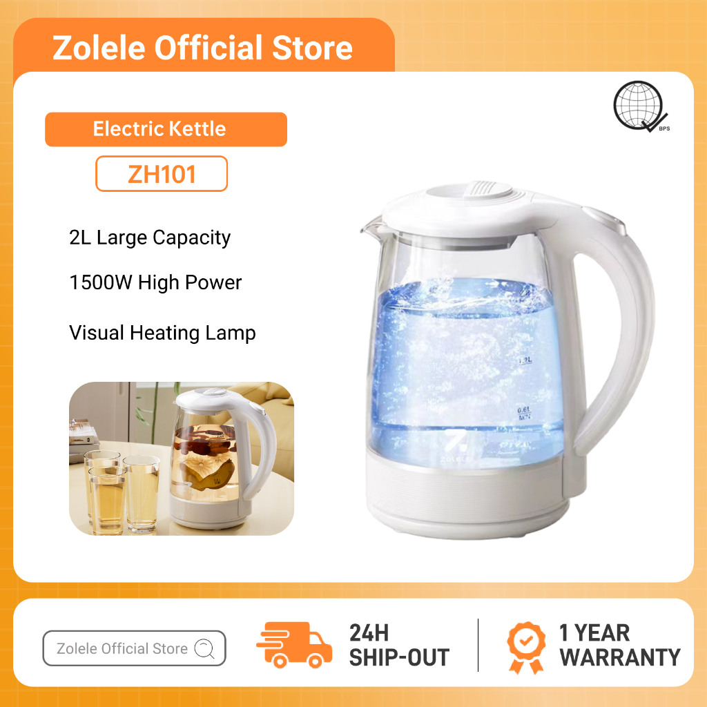 ZOLELE ZH101 Electric Water Kettle High Power Anti Scalding Heat ...