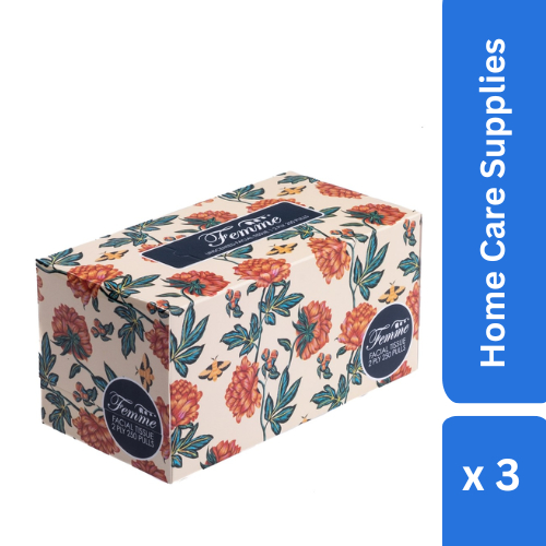 Femme Facial Tissue Largebox 2Ply 250 Pulls, Bundle of 3 | Shopee ...