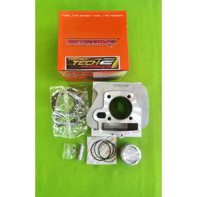 Cylinder block set/Bore kit Wave 100 / Bravo 100 53mm Steel casting ...