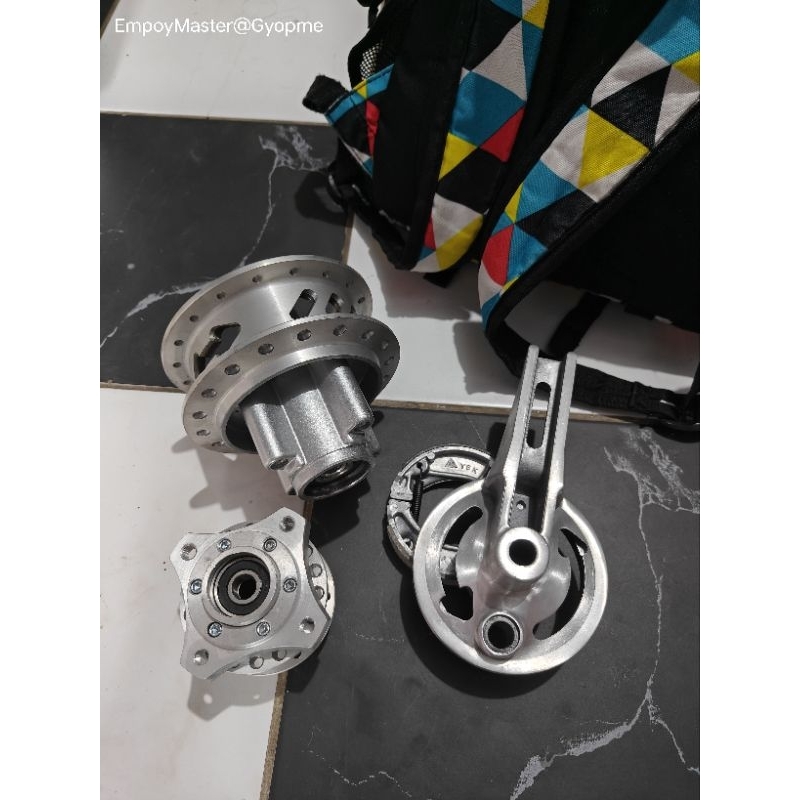 DTD Small Resize hub front & rear lighten drum brake & brakeless wave ...