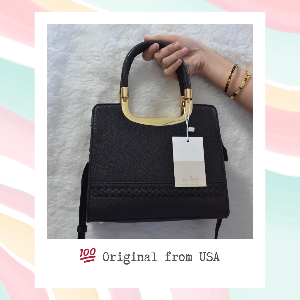 AUTHENTIC/ORIGINAL Black Le Bag Made in Los Angeles Crossbody Bag ...