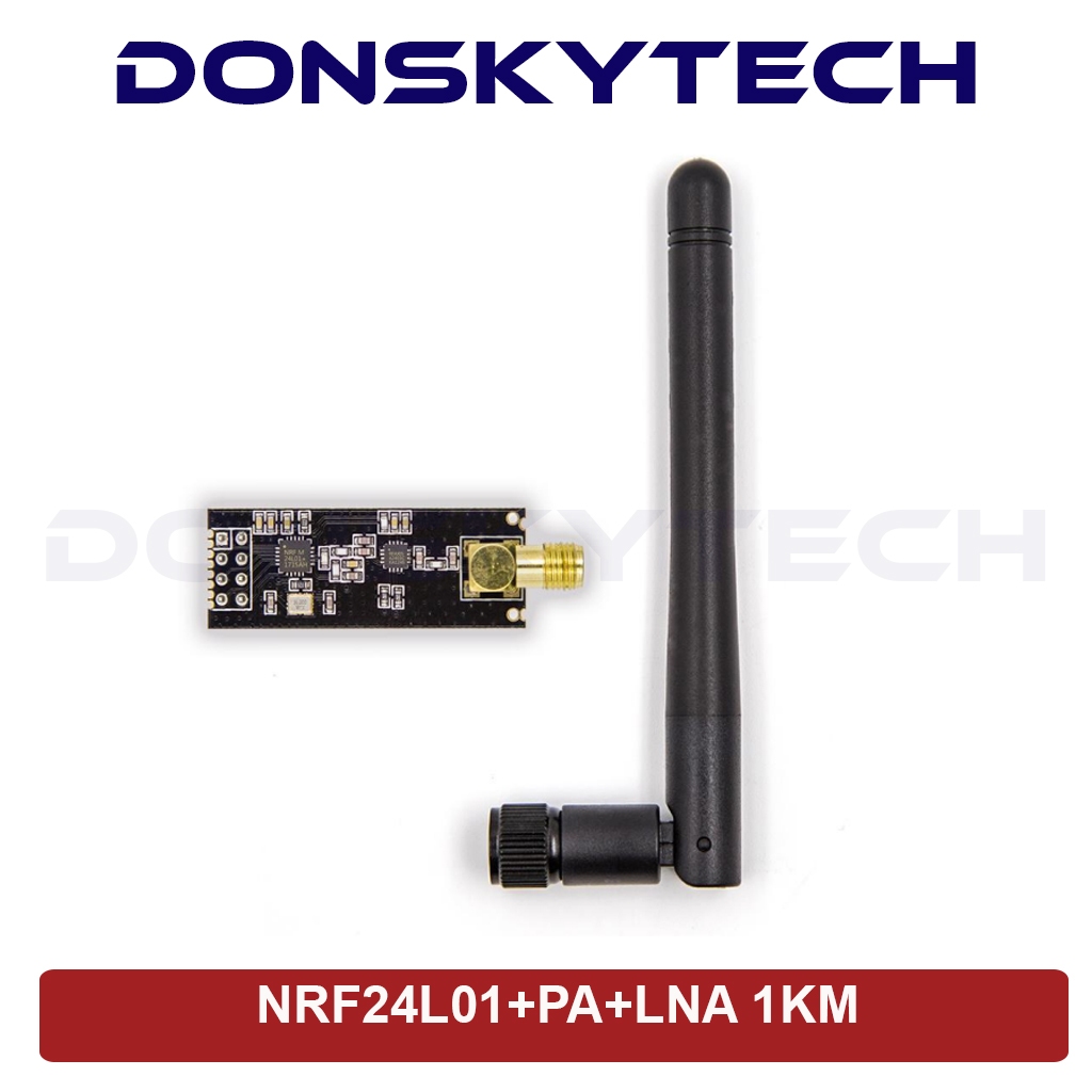 2.4GHZ NRF24L01 Module with PA LNA SMA Antenna 1000M 1Km | Shopee ...