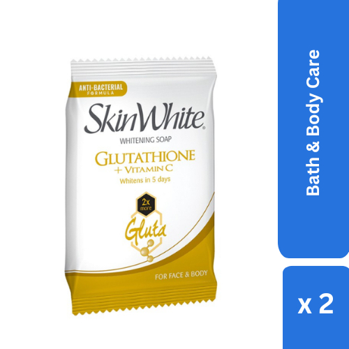 SkinWhite Whitening Gluta + Vitamin C Soap 65g, Bundle of 2 | Shopee ...