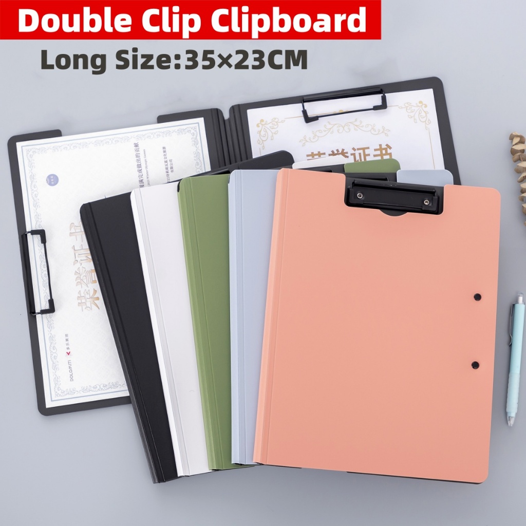 Double Clip Board With Cover Long Clipboard Folder Organizer ...