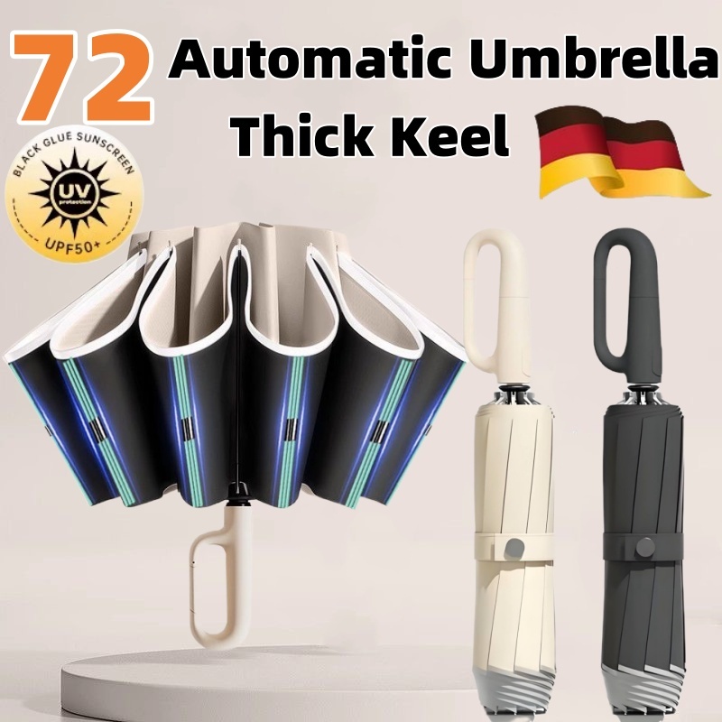 72ribs fully automatic hook umbrella portable enlarged thickened ...