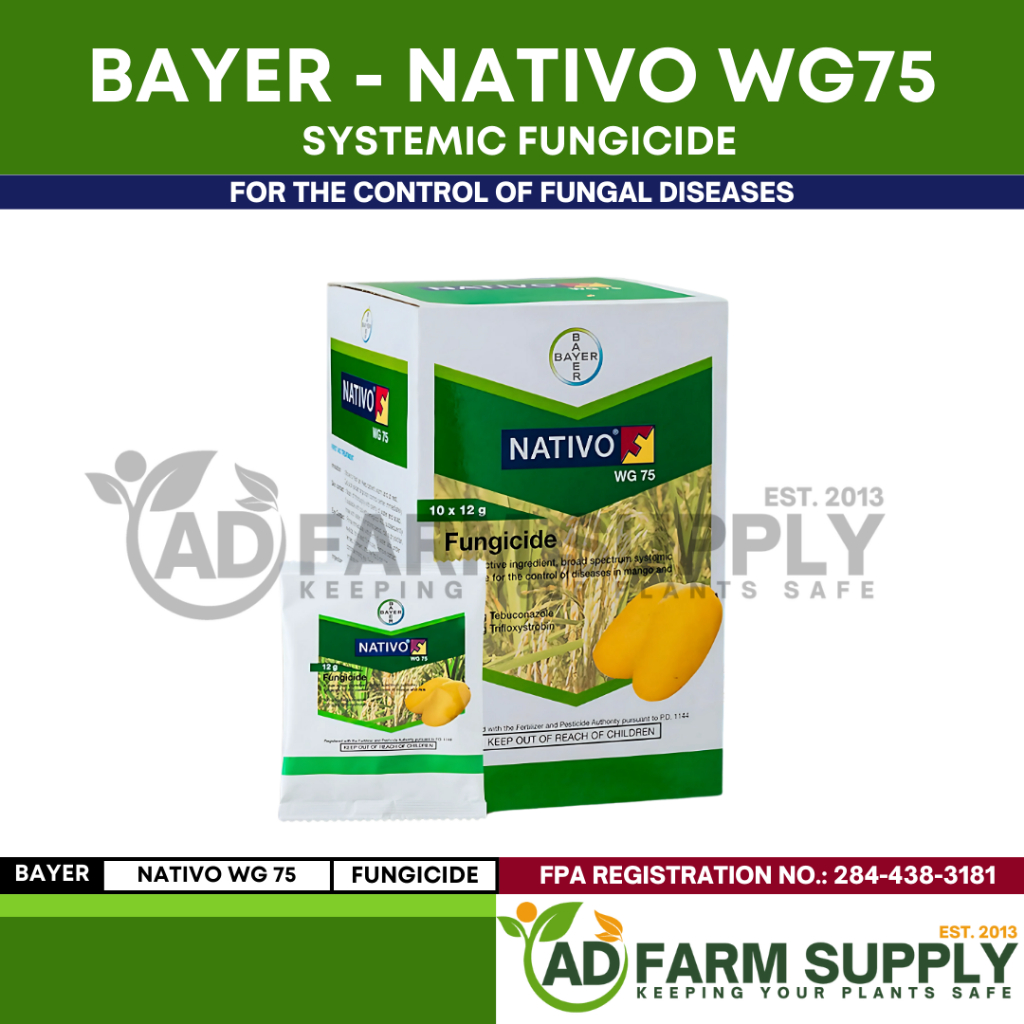 Bayer Nativo WG 75 Systemic Fungicide – Broad-Spectrum Protection ...