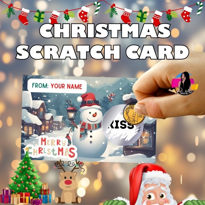 Scratch card for Christmas fun aguinaldo | Shopee Philippines