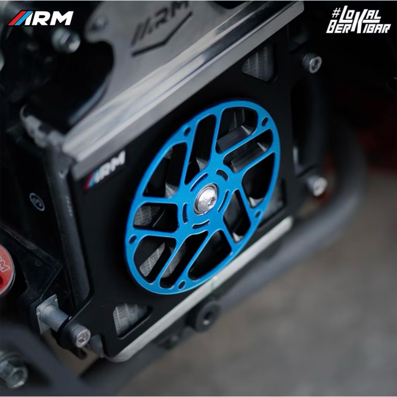 ARM 3D RADIATOR COVER Chakra Type Spinner (For Honda Click 160, ADV 160 ...