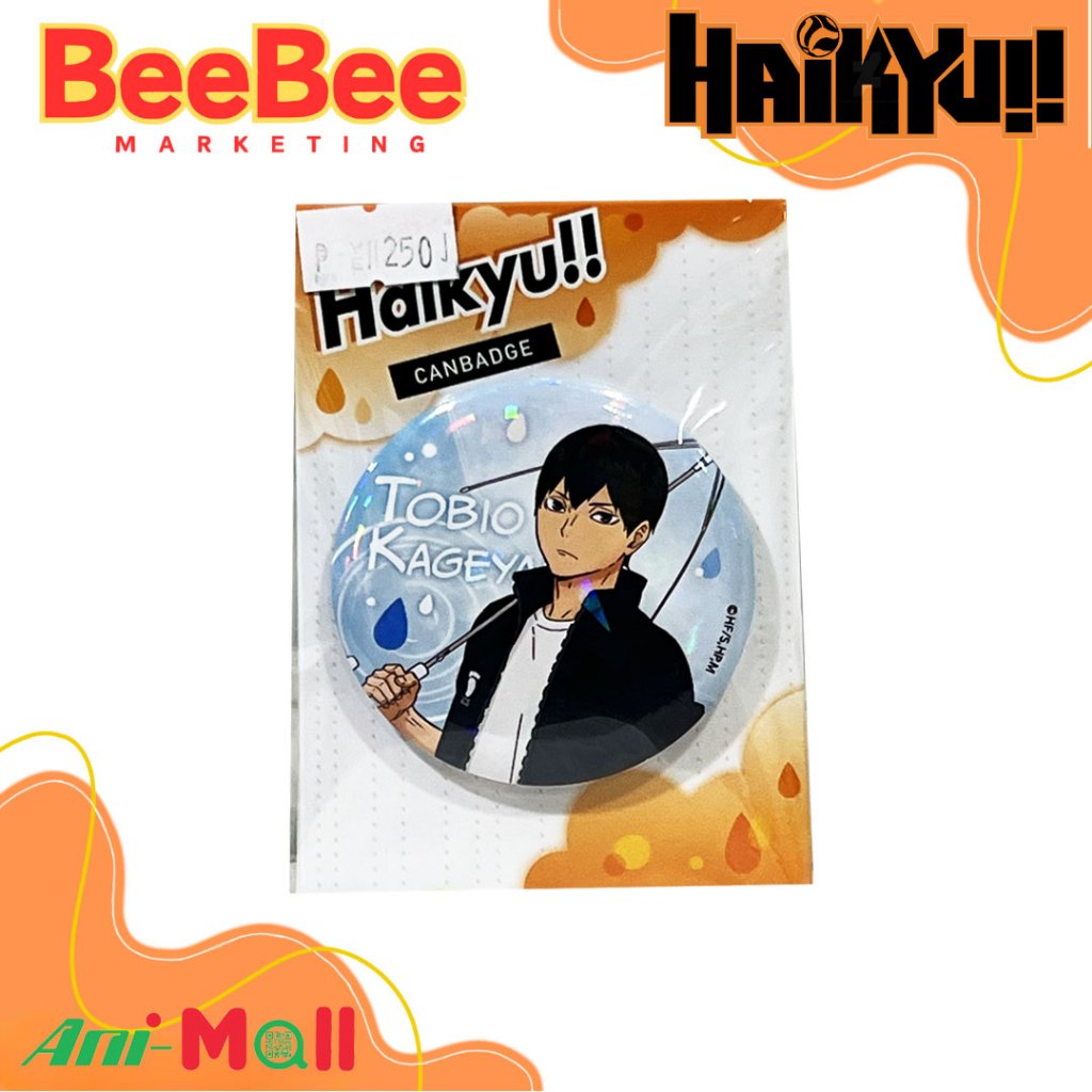 Official Haikyu Merchandise - Badge Tobio Kageyama (Rainy Day Look) sold by Beebee Marketing ...