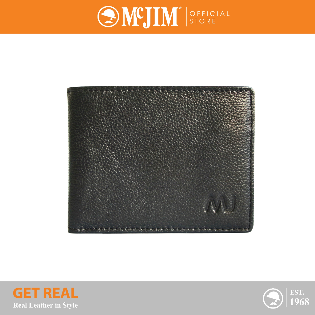 MJ by McJIM Billfold Leather Wallet | Shopee Philippines
