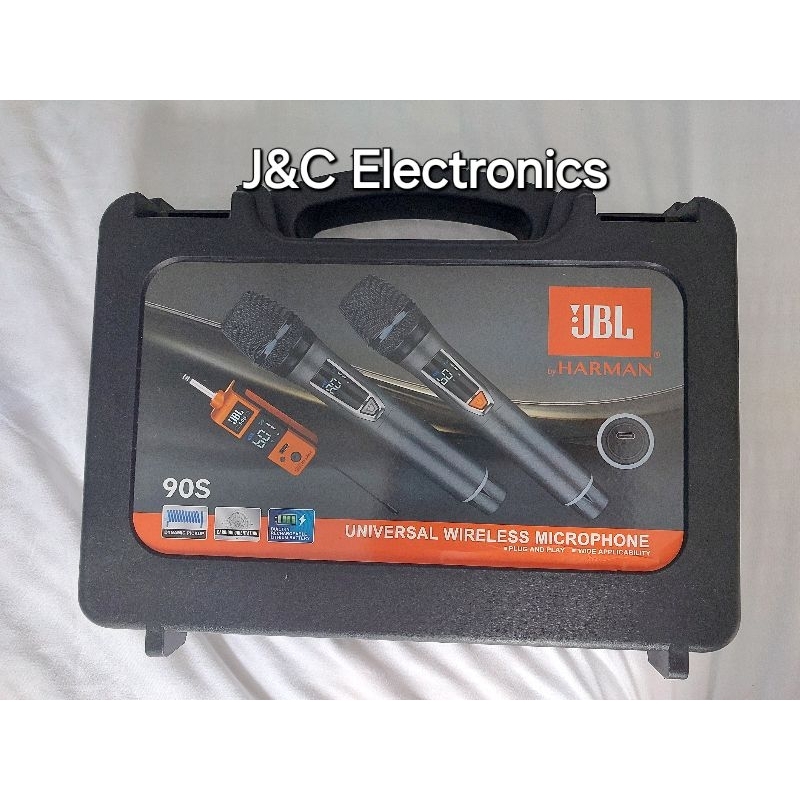 JBL HARMAN 90s JBL Dual Wireless Microphone 90s Rechargeable Battery ...