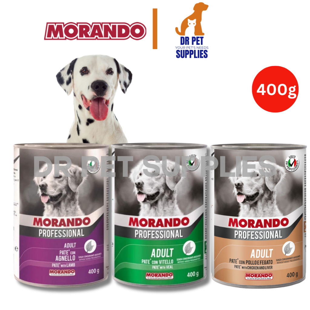 400g Morando Professional Organic Pate Veal Pate with Lamb Dog Can Wet ...