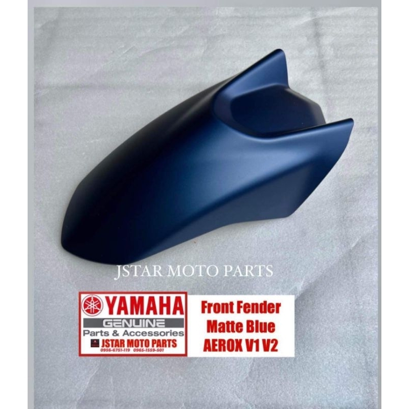 FRONT FENDER MATT BLUE FOR AEROX V2 100% YGP | Shopee Philippines