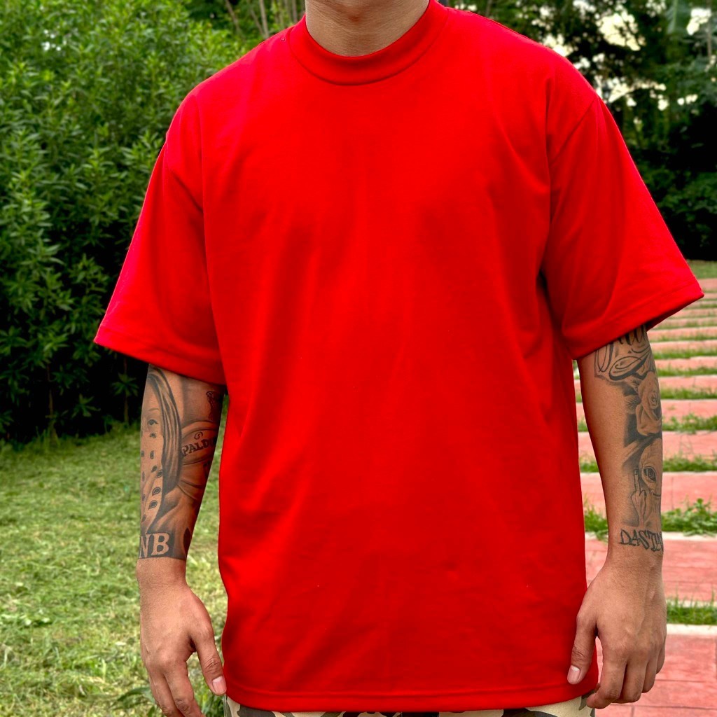 RED COLORWAY PRO-CLUB INSPIRED PLAIN TSHIRT | Shopee Philippines