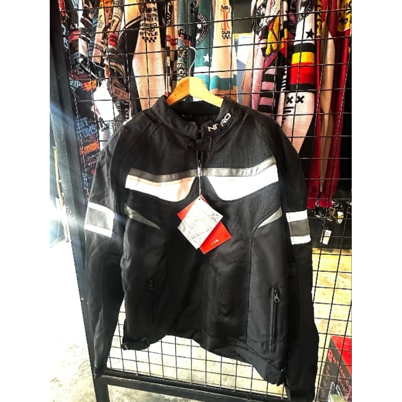 Riding nitro jacket JK-119 Gray/black | Shopee Philippines