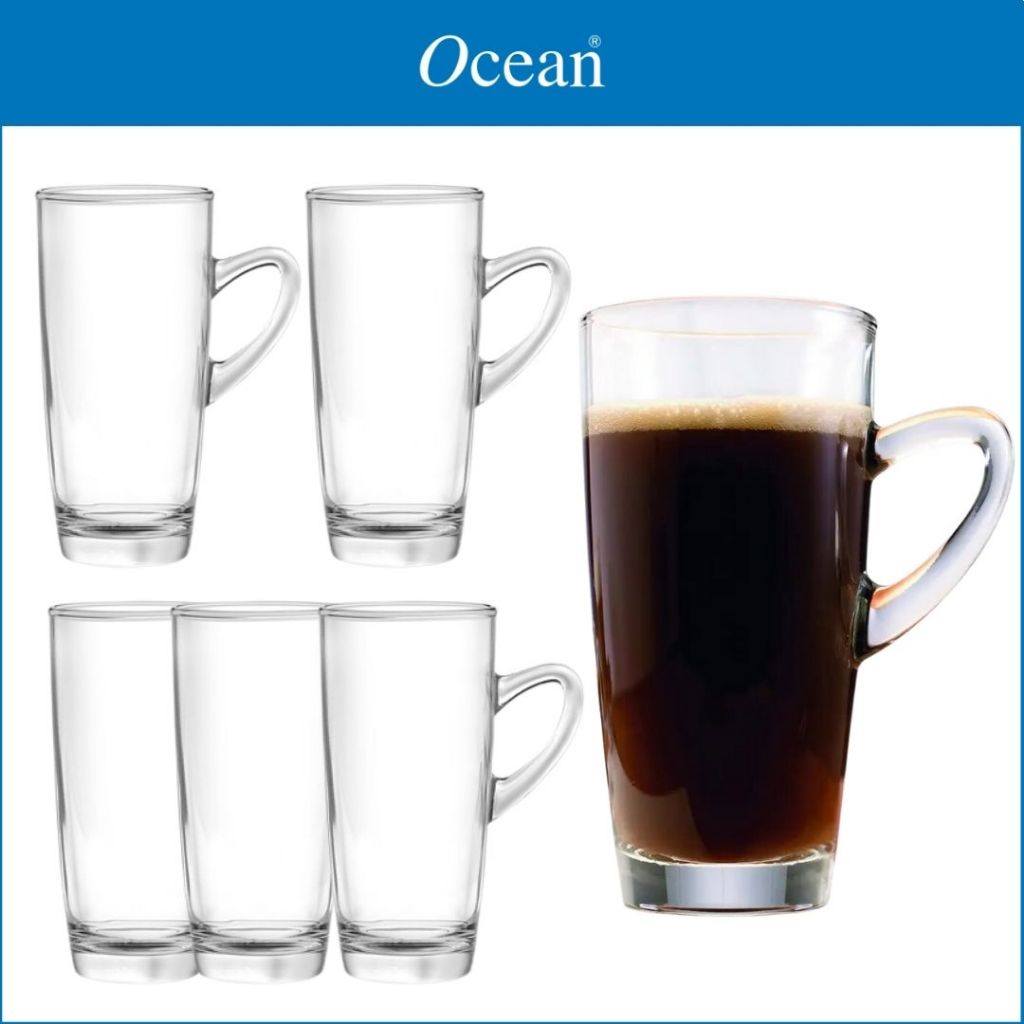 Ocean Glass Kenya Slim Mug 11 1/4 Oz. / 320 mL ( Set of 6 ) | Shopee ...