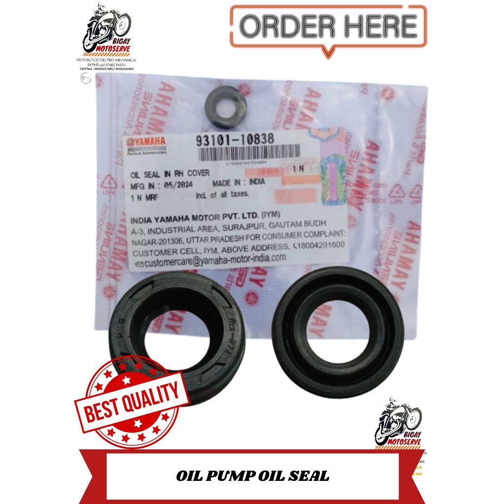 OIL PUMP OIL SEAL (93101-10838) | Shopee Philippines