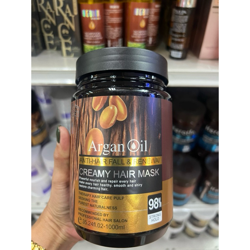 ARGAN OIL ANTI-HAIR FALL & RENEWAL CREAMY HAIR MASK | Shopee Philippines