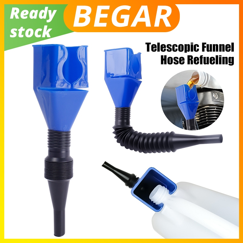 Buckle Funnel Refueling Funnel Portable Folding Telescopic Hose Bayonet ...