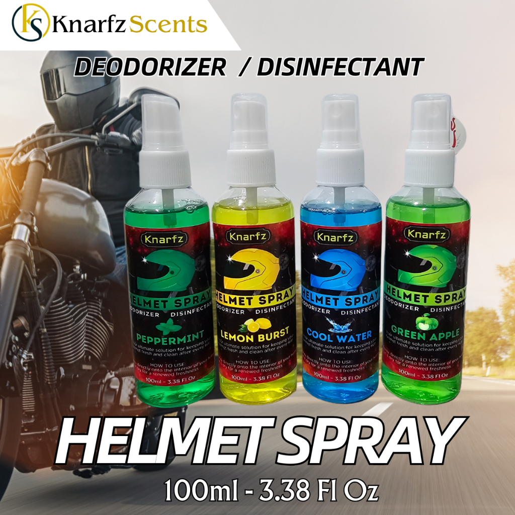 Knarfz HELMET SPRAY disinfectant deodorizer 100ml | Shopee Philippines
