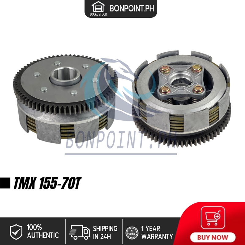 TMX155 70T /TMX 155 Clutch Housing Assembly With Lining Set | Shopee ...