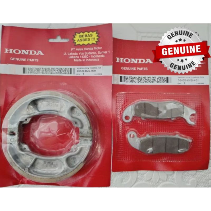 Honda PCX 150 Front Brake Pad & Brake Shoe Set ( PCX 150 Only) | Shopee ...