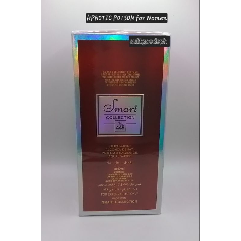 SMART COLLECTION PERFUME NO. 449 FOR WOMEN 100 ML EDP | Shopee Philippines
