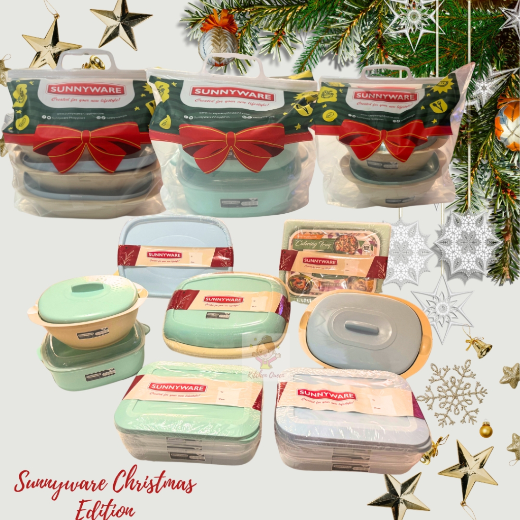 Christmas edition gift SET 3in1 Sunnyware food keeper set/topper ware ...