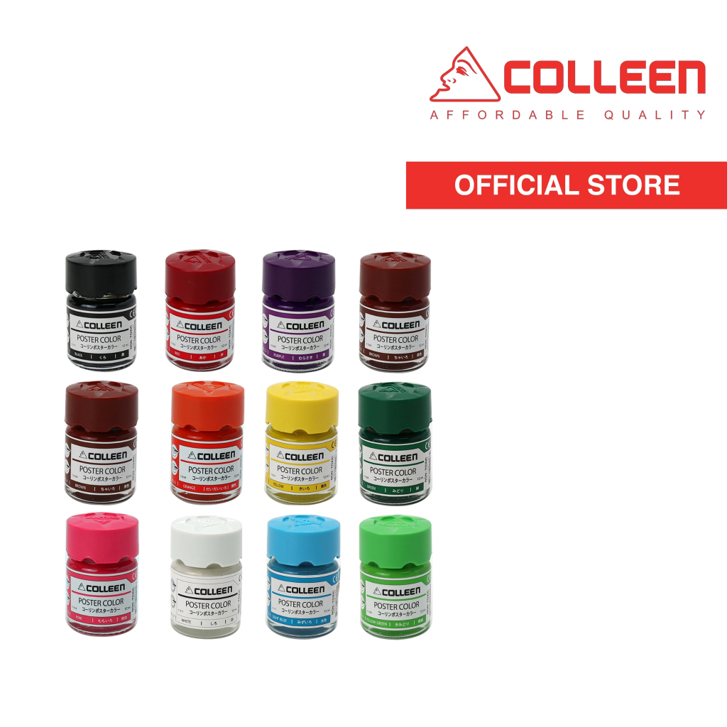 COLLEEN Poster Color | 12ml | 12c (11292) | Shopee Philippines