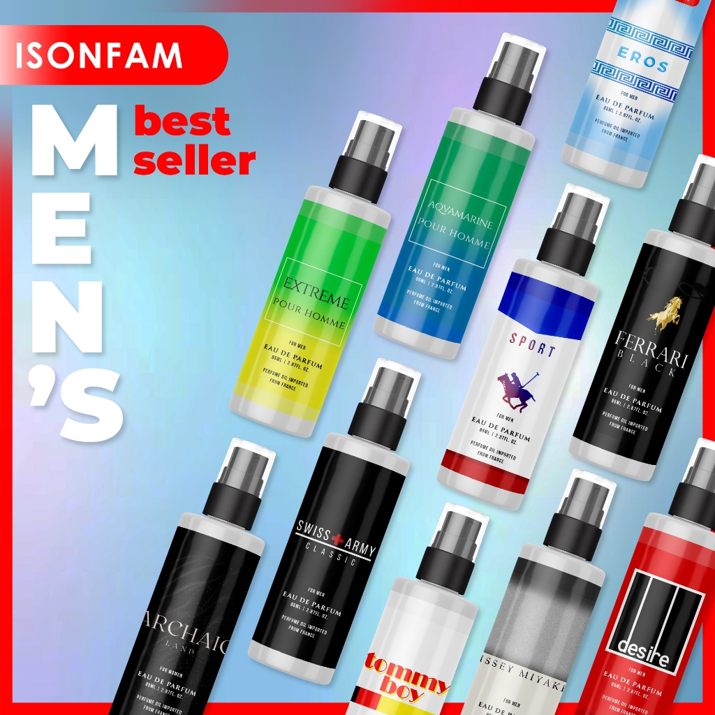 85ml ISONFAM Perfume with 20% Fragrance Oil for a Rich Scent | Shopee ...