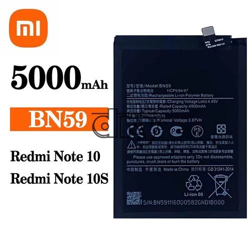 BN59 Battery For Xiaomi Redmi Note 10 10S 10 S Bateria Batteries Fast ...