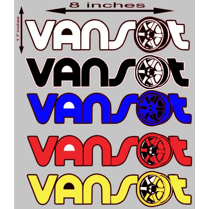 vansot stcker cut out | Shopee Philippines