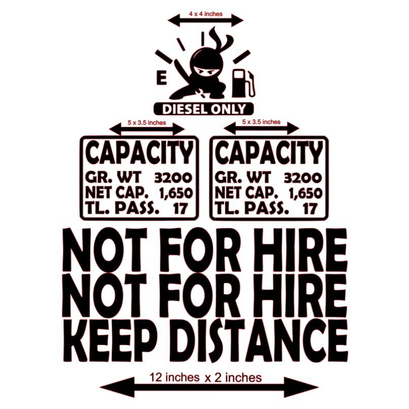 L300 FB Capacity sticker | Shopee Philippines