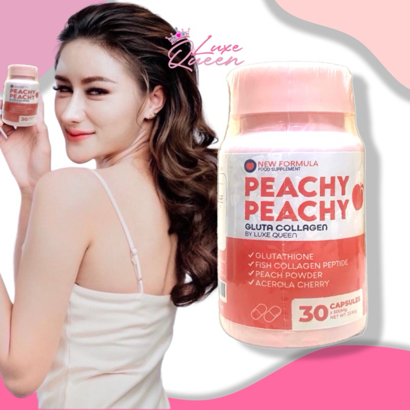 Peachy Peachy Gluta Collagen Vit C 8 in 1 Thailand Supplement | Shopee Philippines