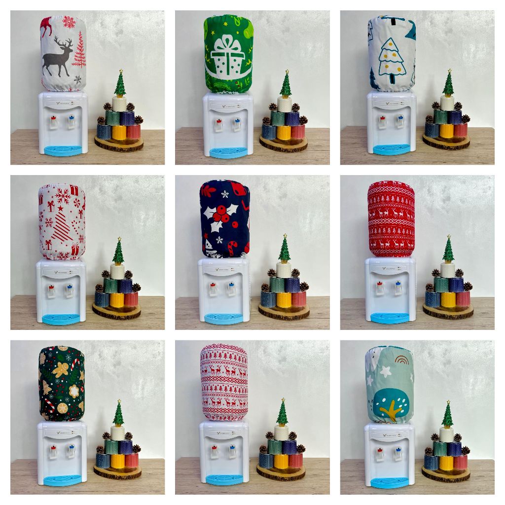 WATER GALLON COVER CHRISTMAS PRINT (ROUND TYPE) | Shopee Philippines