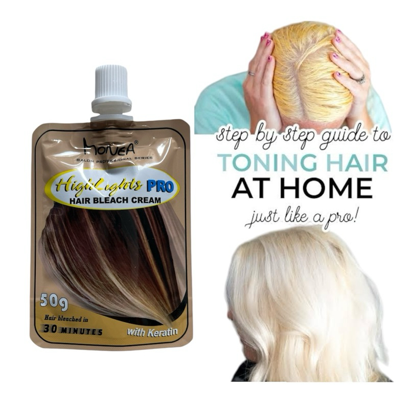 Monea highlights Pro Hair Bleaching cream 50g | Shopee Philippines