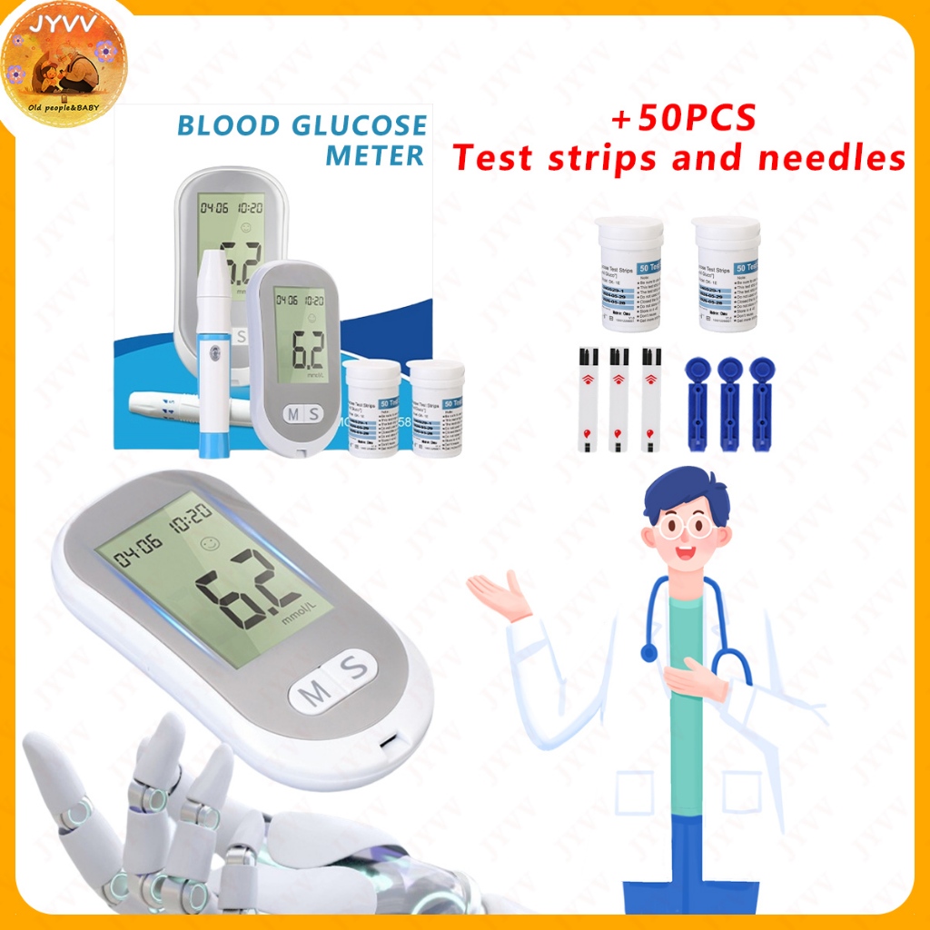 Best blood glucose meter complete set of free 50PCS test strips and ...