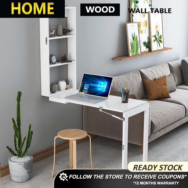 HOME FACTOR Wall table wall mounted folding table dining table computer ...