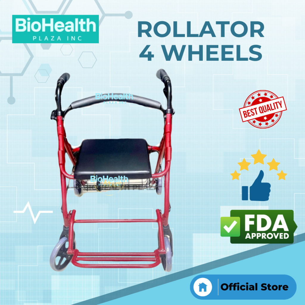 Topcare Rollator with 4 Wheels | Shopee Philippines