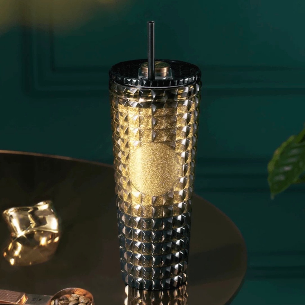 24oz Starbucks Straw Cup Rhombus Double Walled Insulated Tumbler BPA ...