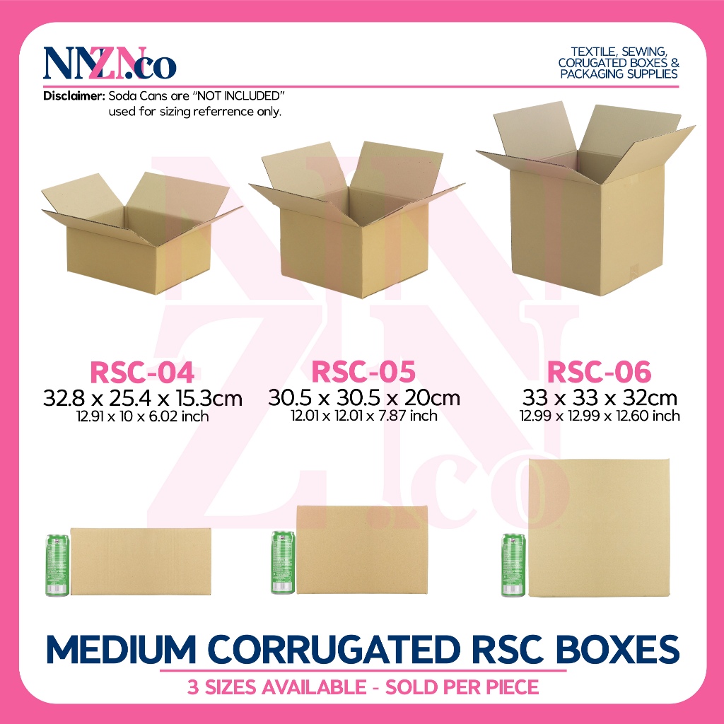 NNZN Brown Kraft Corrugated RSC Boxes Shipping Box Packaging Box RSC4 ...