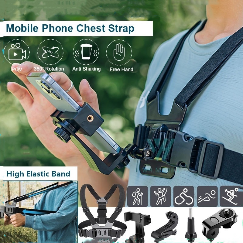 Mobile phone chest strap bracket installation chest harness bracket for ...