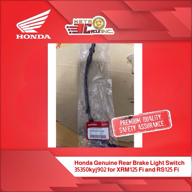 Honda Genuine Rear Brake Light Switch 35350kyj902 for XRM125 Fi and ...