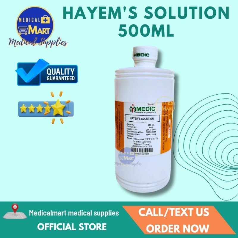 Hayem's Solution/RBC 500ml | Shopee Philippines
