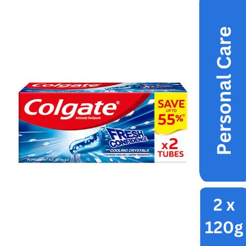 Colgate Fresh Confidence Peppermint Ice Toothpaste for Fresh Breath ...