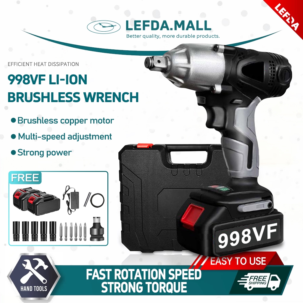 Cordless Impact Wrench 1/2"1/4" Impact Wrench 880N.M Impact Driver Ratchet Driver Socket Wrench ...