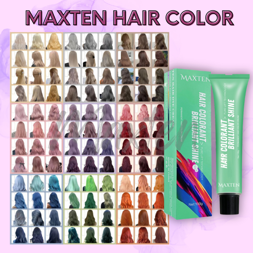 Brilliant Shine Fashion & Shining Hair Dye Hair Color (MAXTEN) | Shopee ...