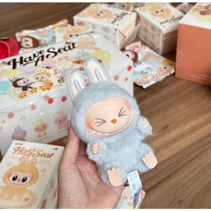 Authentic Labubu Have a Seat V2 BLIND BOX Plush Doll Sealed Genuine ...